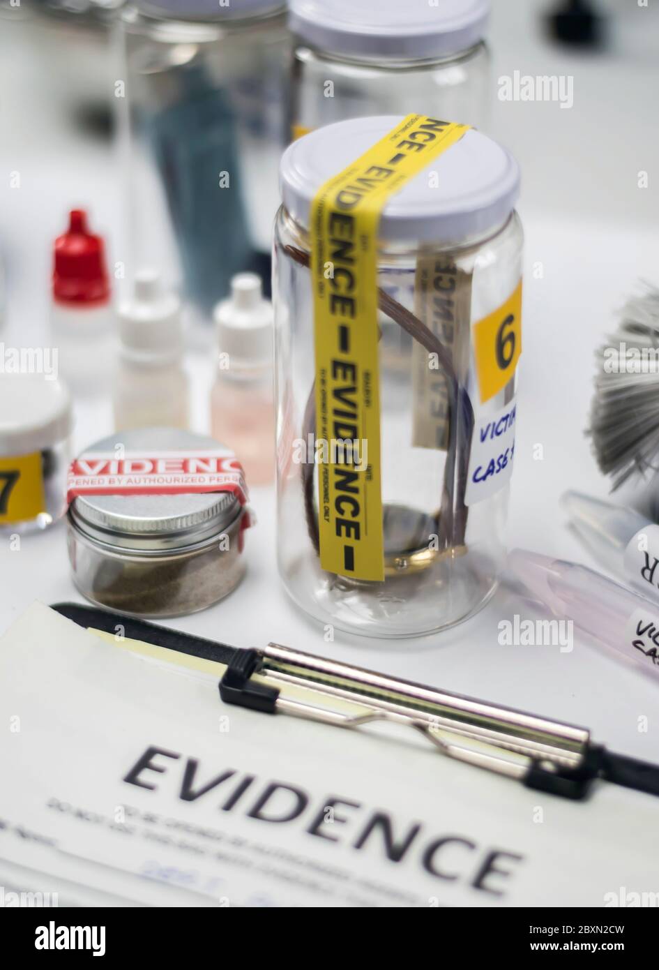Criminalistic Lab, victim clock analysis for murder, conceptual image ...