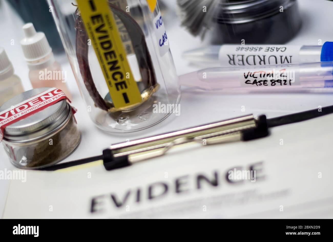 Criminalistic Lab, victim clock analysis for murder, conceptual image ...