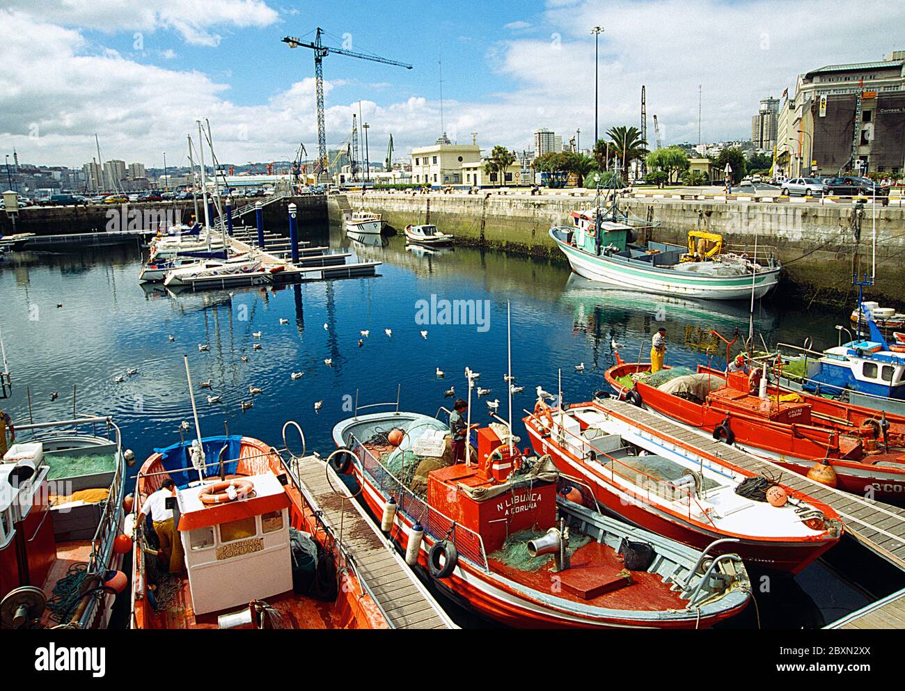 Harbour. La Coruña, Spain Stock Photo - Alamy