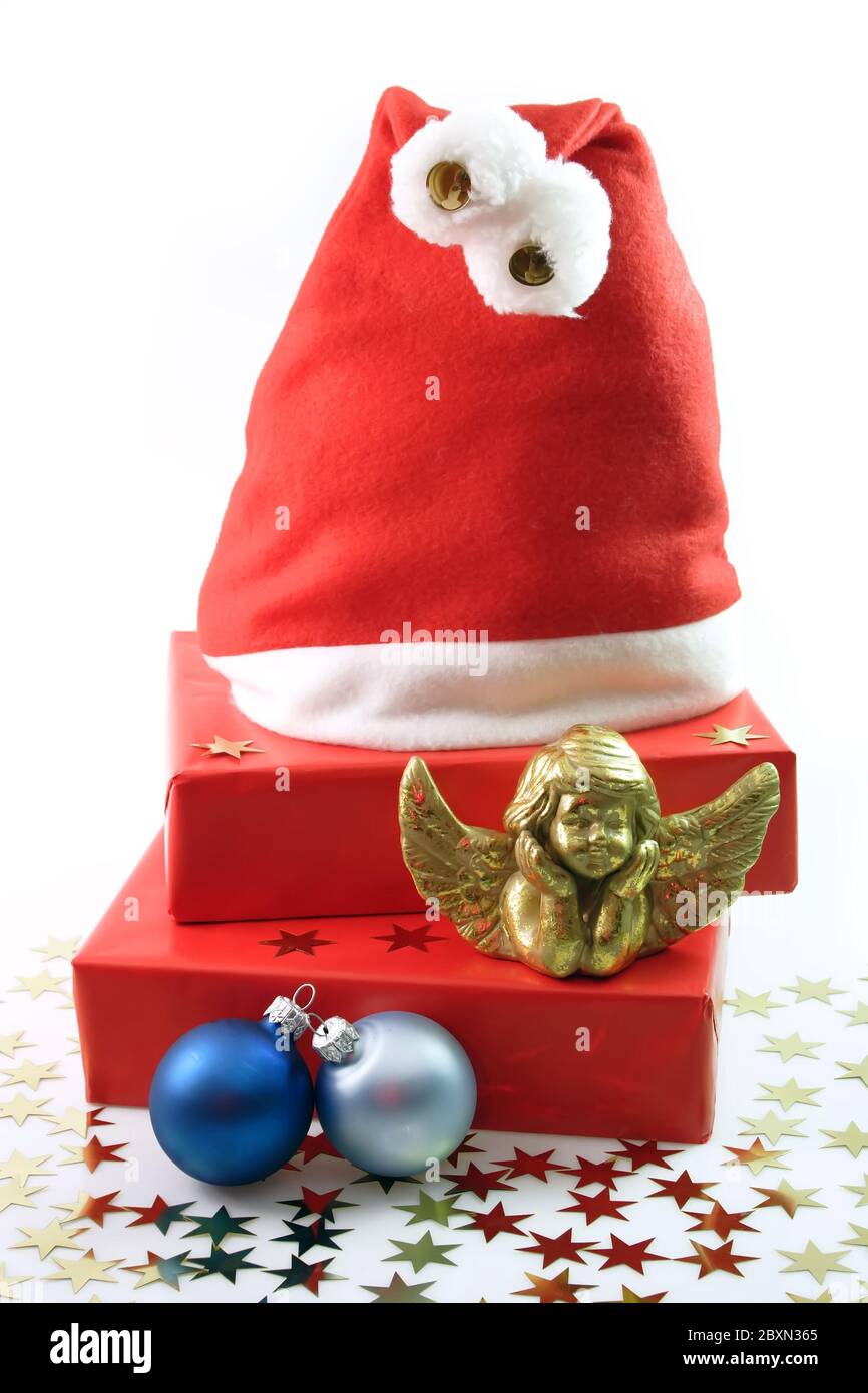 Santa claus with angels hi-res stock photography and images - Alamy