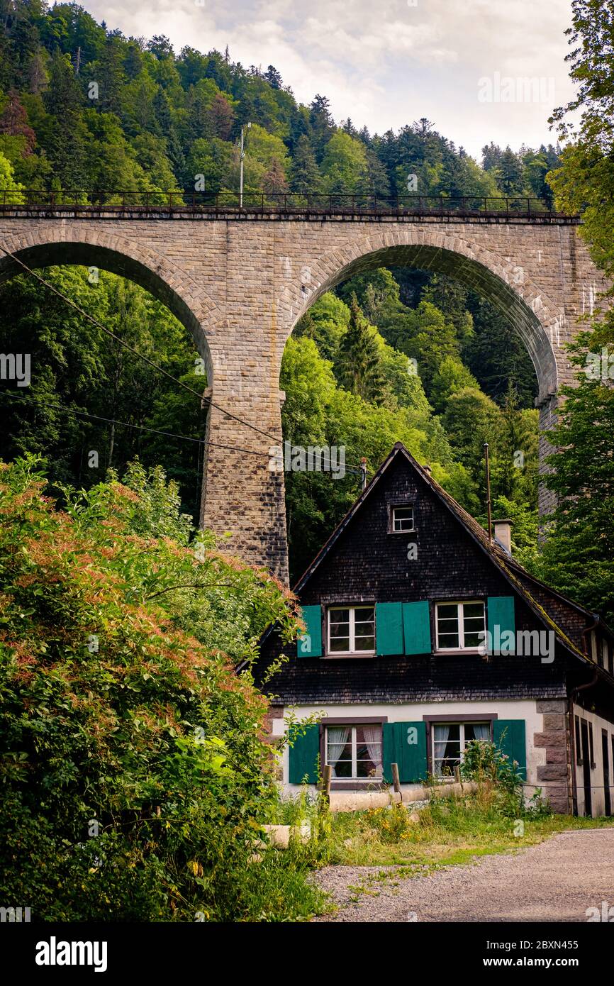 Breitnau, Baden-Württemberg, Germany - July 27 2019 : Traditional house ...