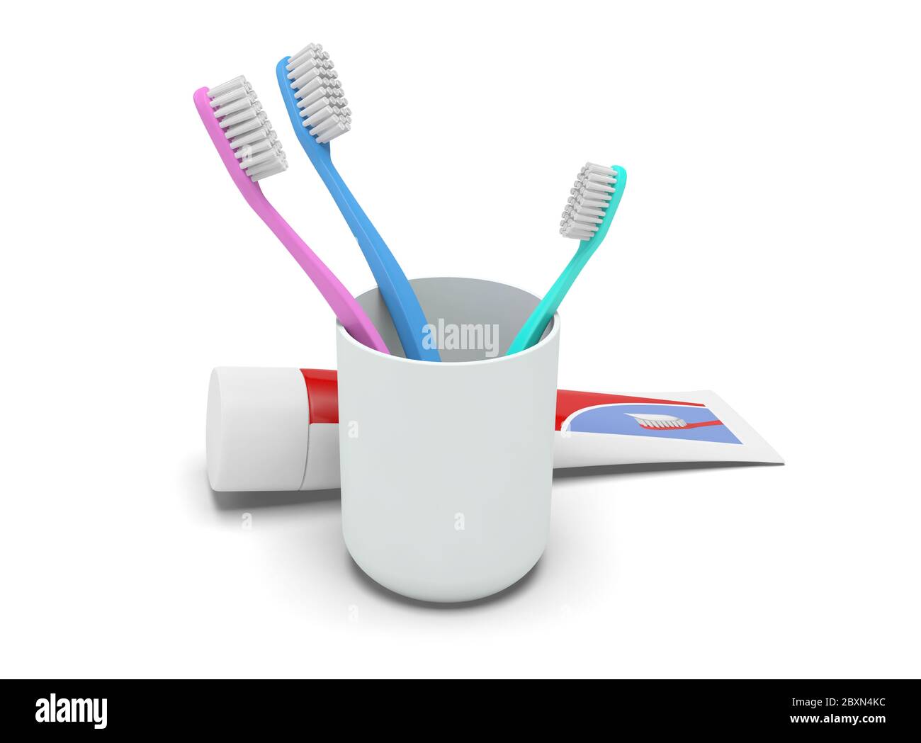 toothbrush toothpaste care hygiene brush dental clean Stock Photo - Alamy