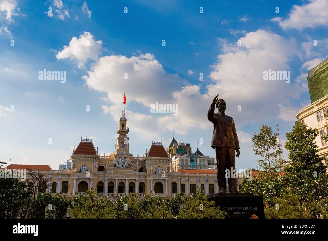 Ho Chi Minh, Vietnam - 23 January 2020. Beautiful oriental architecture ... Ho Chi Minh, Vietnam - 23 January 2020. Beautiful oriental architecture ...