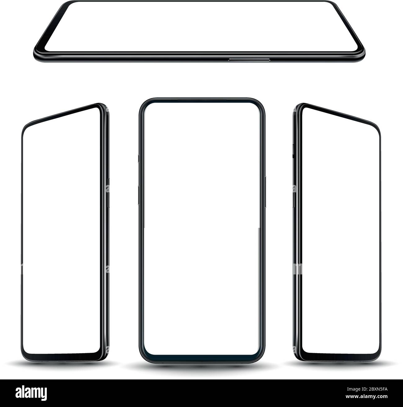 Smartphone mockup for easy place demo on mobile screen. Vector ...