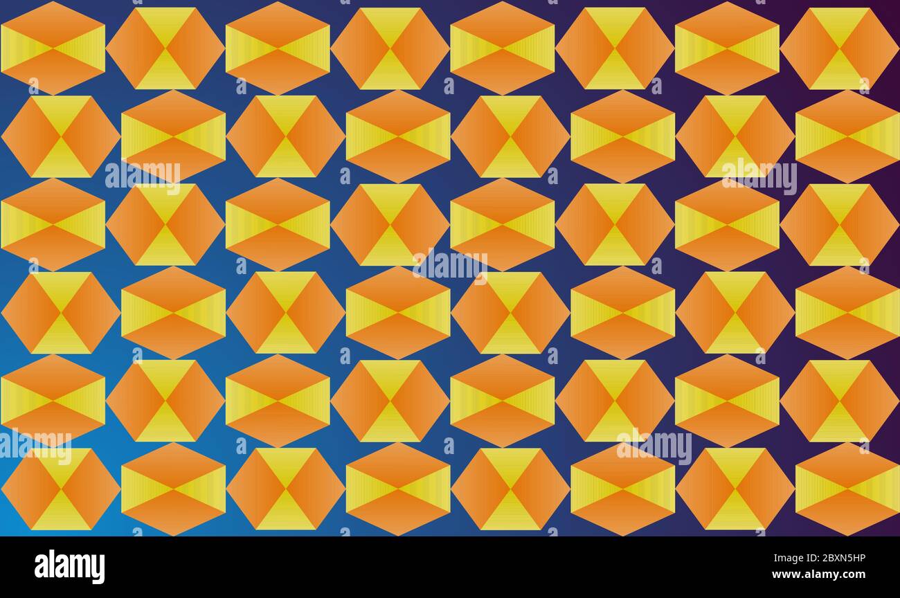 Hexagon art hi-res stock photography and images - Alamy