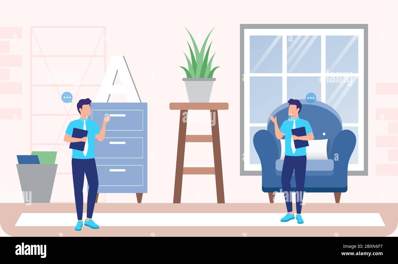 Two people talking other Stock Vector Images - Alamy