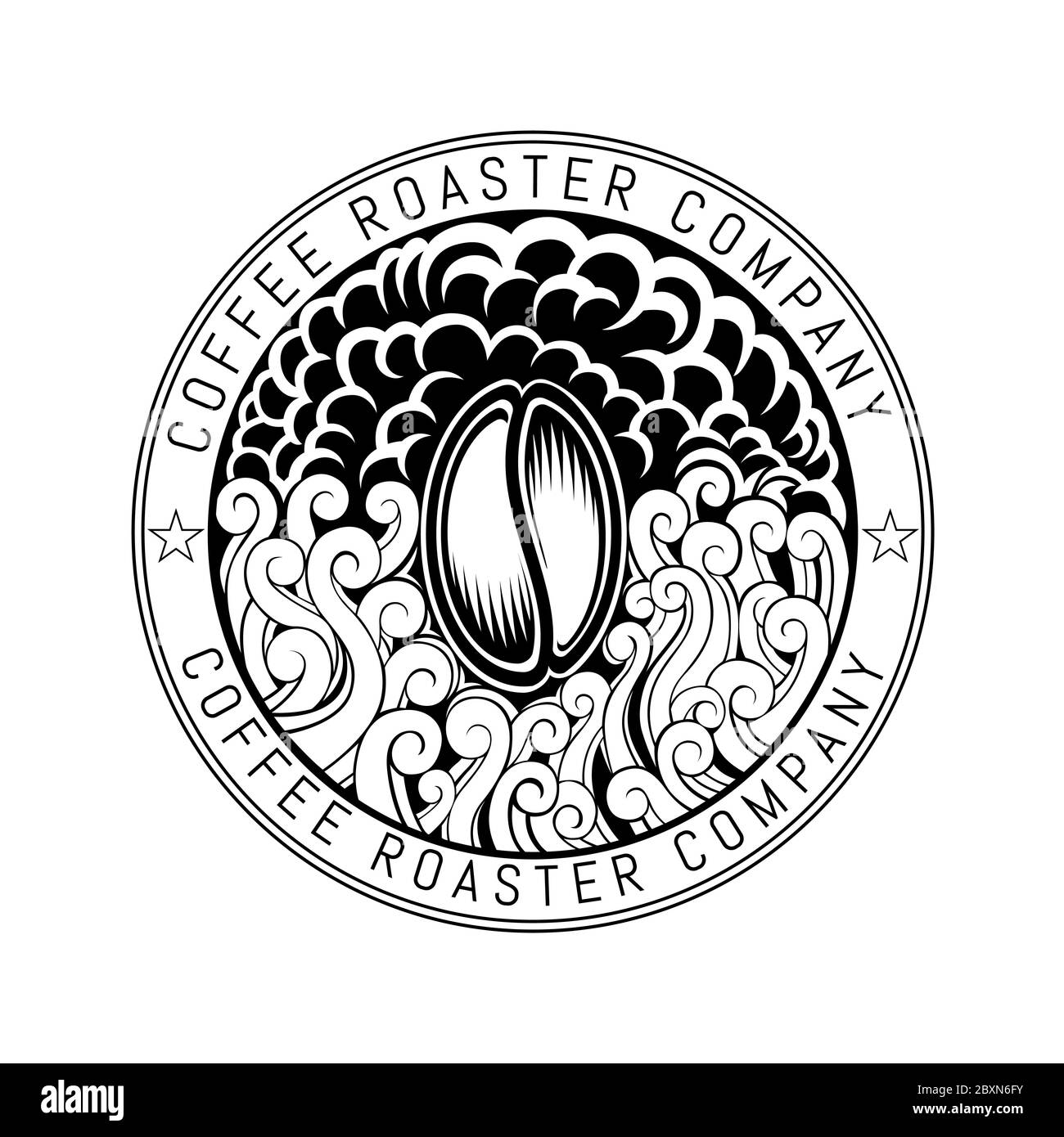 Fire for roasting coffee Stock Vector Images - Alamy