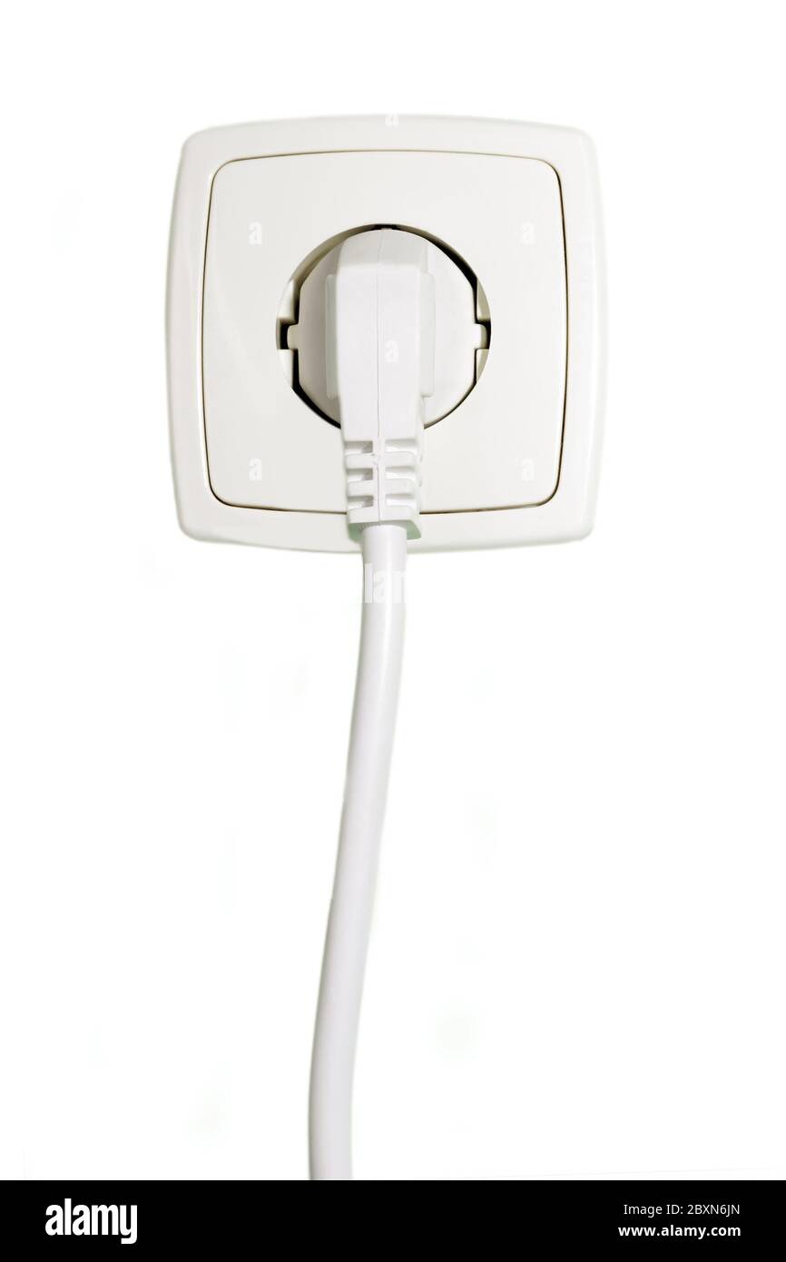Inside of an electric plug Cut Out Stock Images & Pictures - Alamy