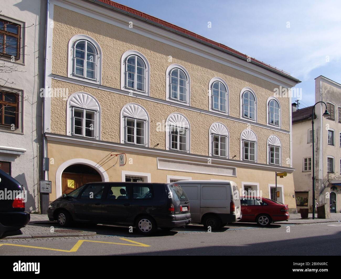 Birthplace of Adolf Hitler in Braunau am Inn Stock Photo - Alamy