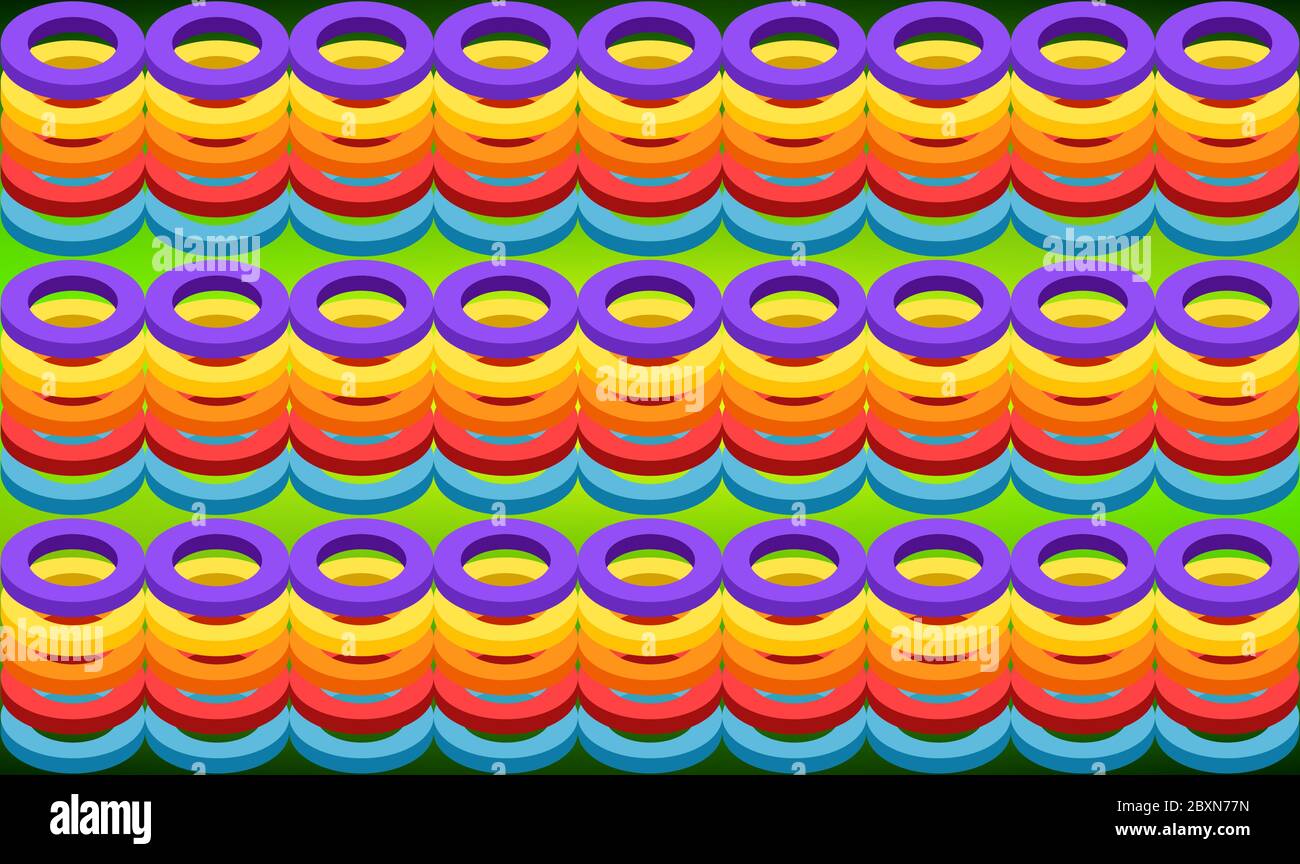 digital textile design of various circles art on abstract background ...