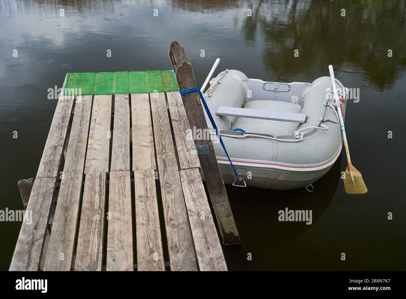 Rubber fishing boat hi-res stock photography and images - Alamy