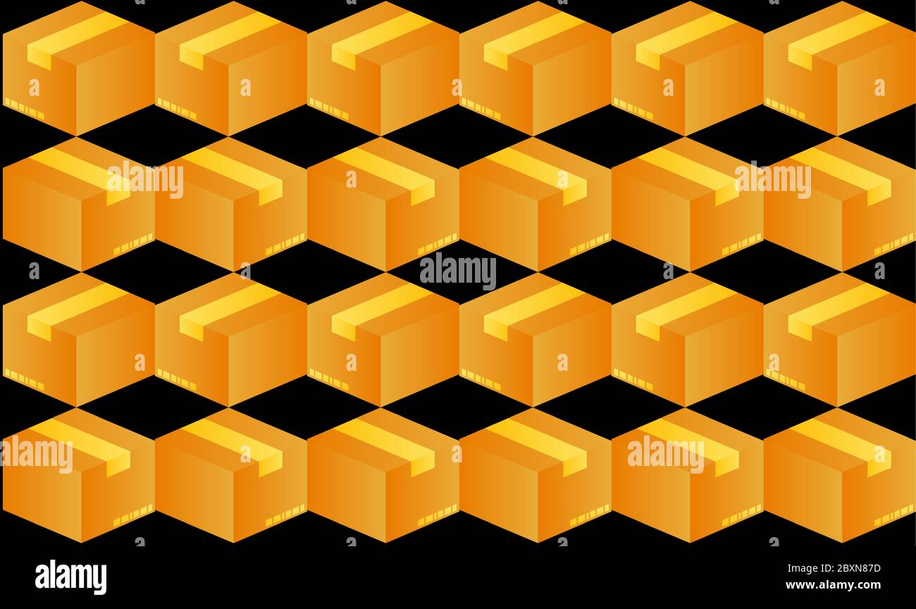 digital textile design of gold boxes on abstract background Stock ...