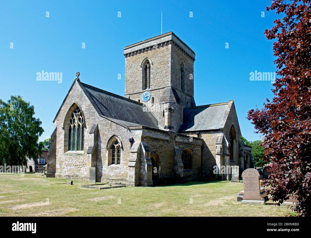 St Helen's Church in the village of Welton, East Yorkshire, England UK ...