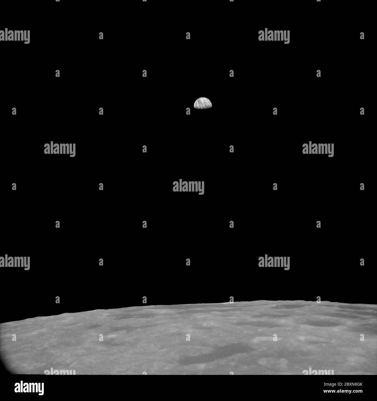 Distance from earth to the moon Black and White Stock Photos & Images ...