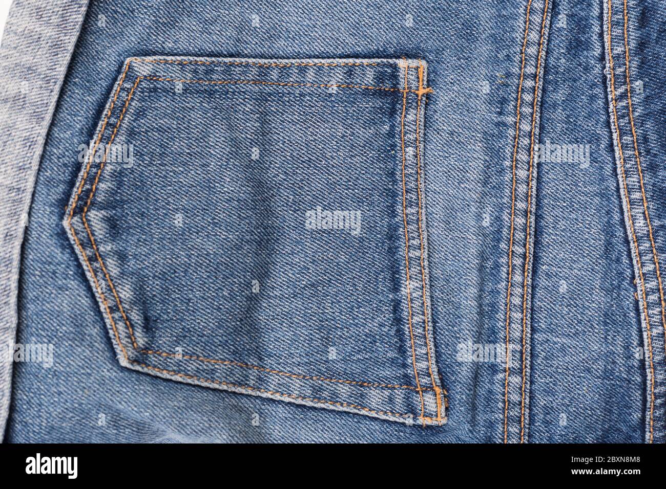 Back of Jeans. pocket texture Stock Photo - Alamy