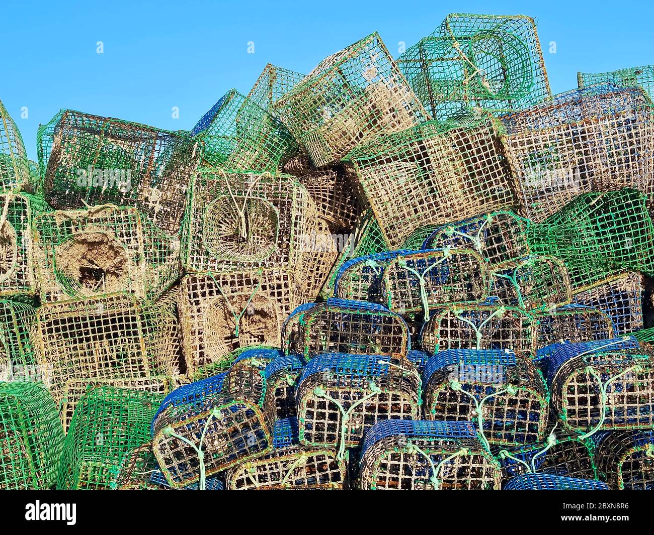Colorful fisher nets hi-res stock photography and images - Alamy