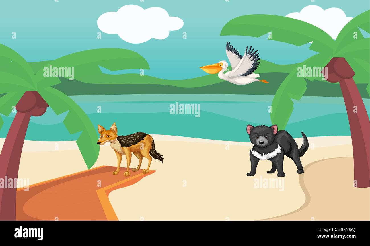 Healthy forest background Stock Vector Images - Alamy