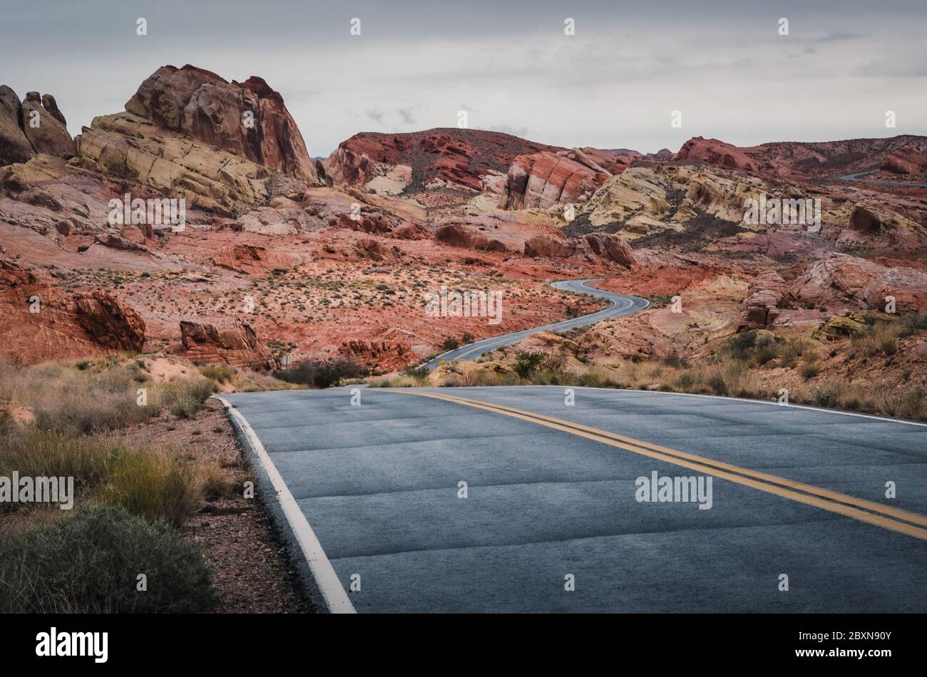 Valley fire road hi-res stock photography and images - Alamy
