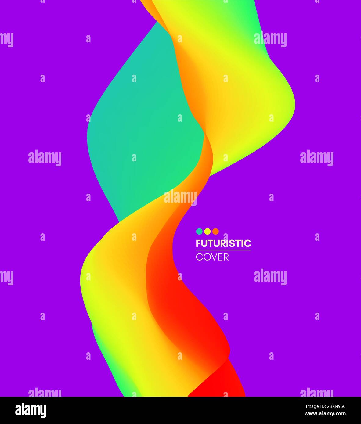 Colorful abstract background. Dynamic effect. Futuristic technology ...