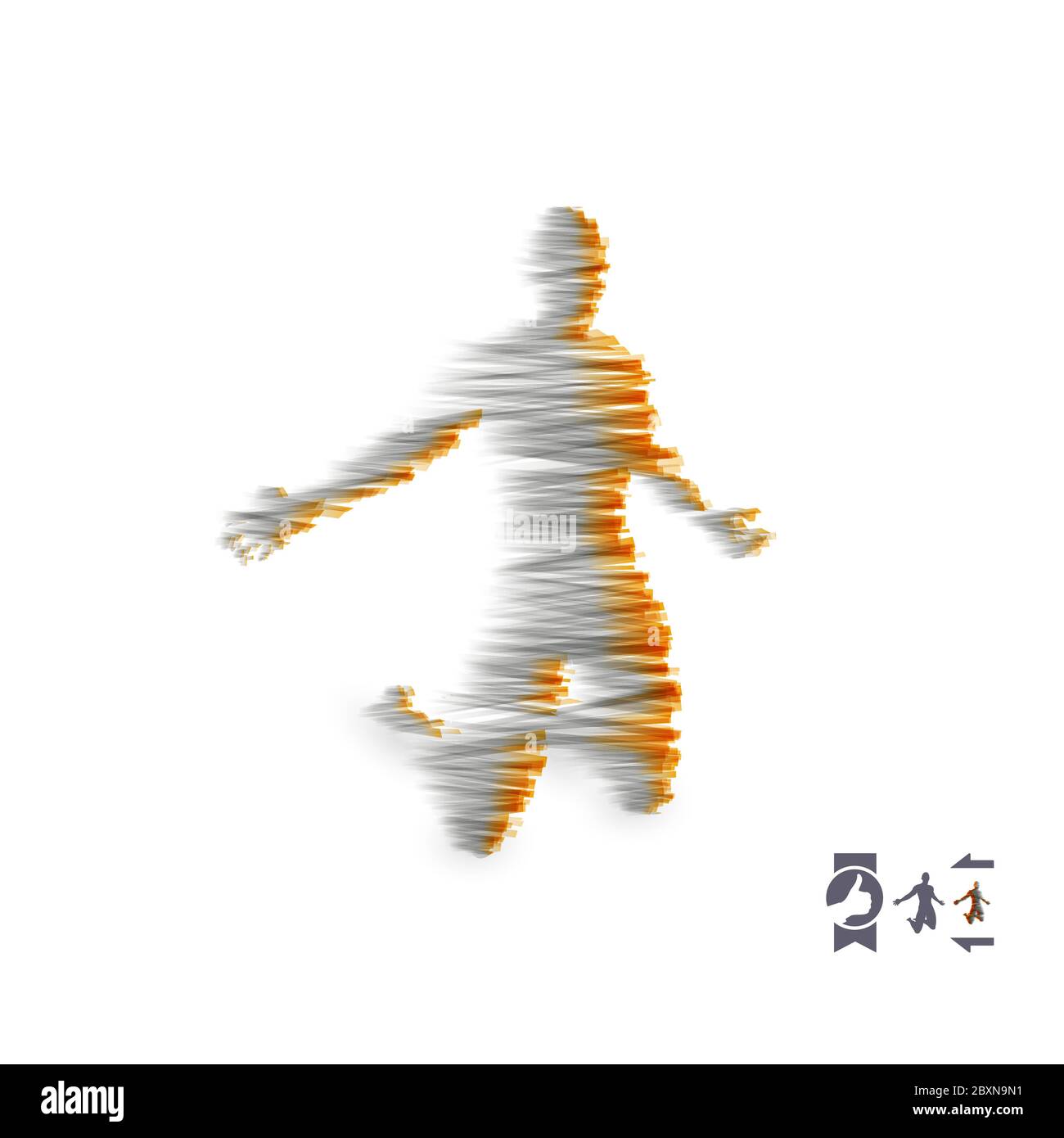 Man kneeling and praying to God. 3D Human Body Model. Design Element ...