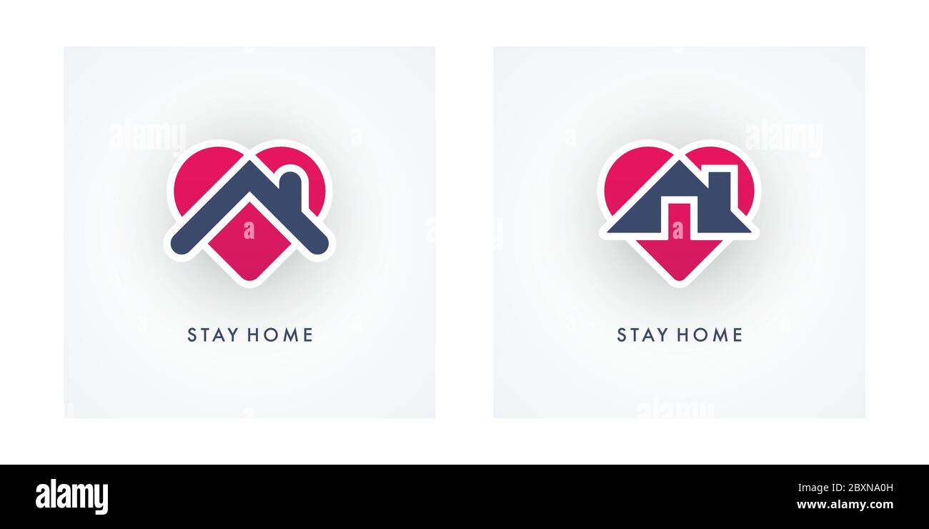 Coronavirus covid-19 pandemic social isolation concept design. Stay ...