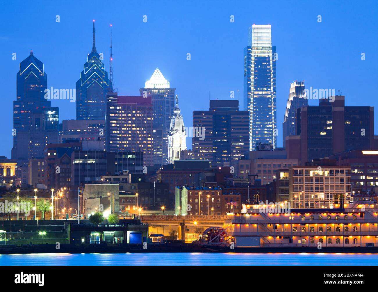 Skyline of downtown Philadelphia, Pennsylvania, United States Stock ...