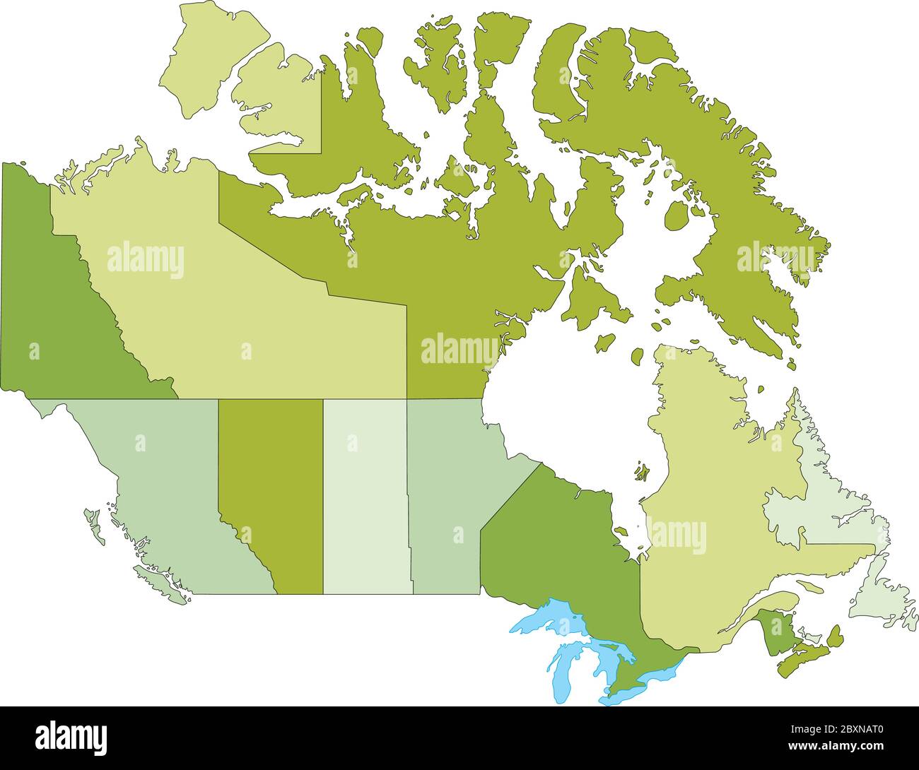 Political canada map worksheet