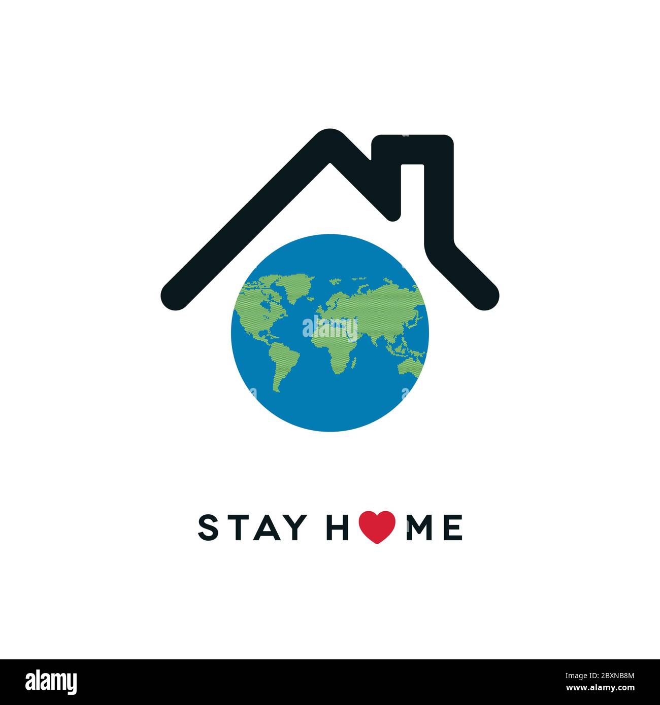 Coronavirus covid-19 pandemic social isolation concept design. Stay ...