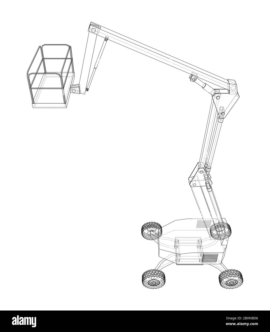 Aerial platform concept outline. Vector Stock Vector Image & Art - Alamy
