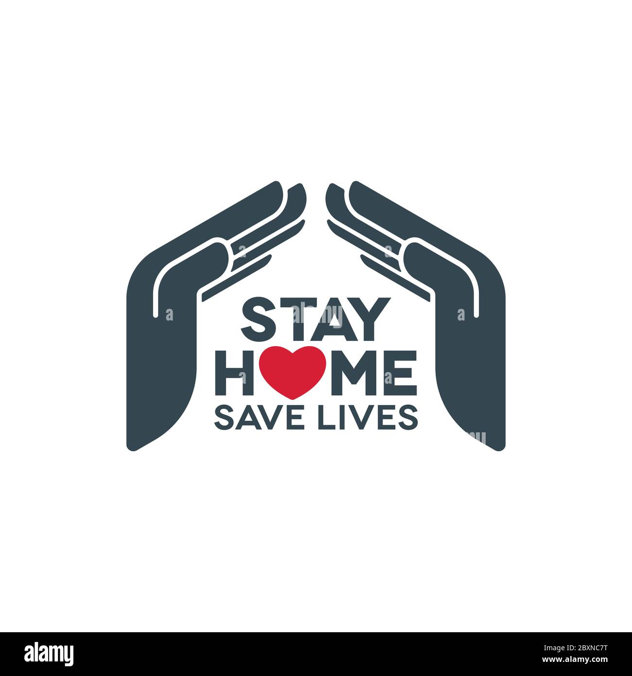 Stay home save lives coronavirus covid-19 pandemic concept design ...
