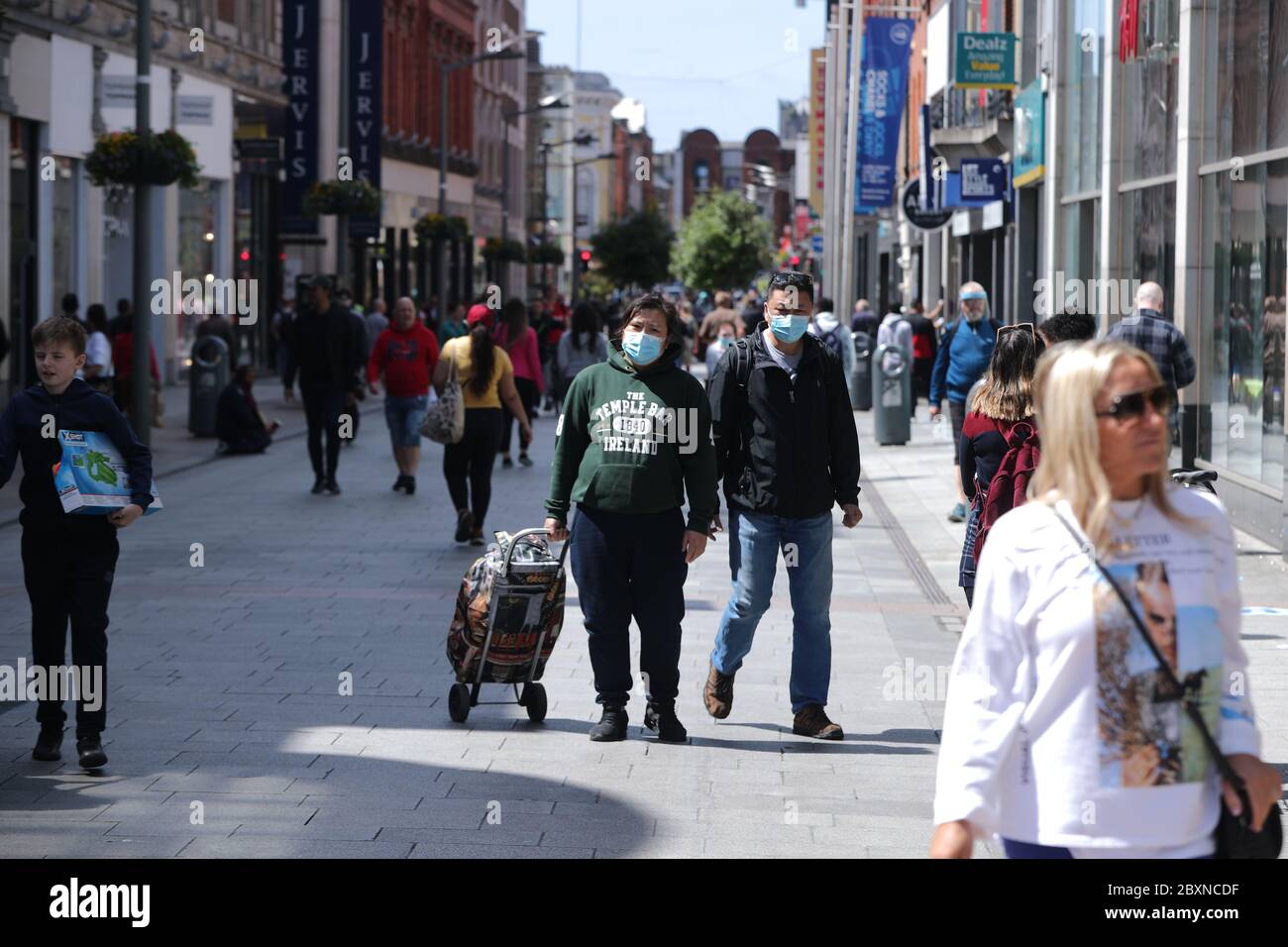 People shopping in Dublin's Henry Street as the next phase of Ireland's ...