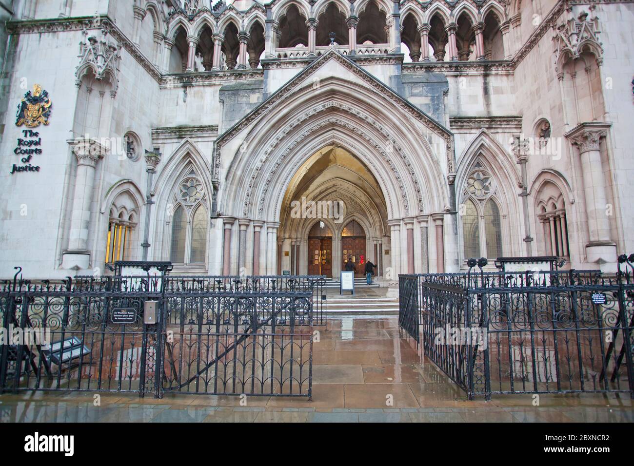 Royal Courts of Justice, Strand, Holborn, London, United Kingdom Stock ...