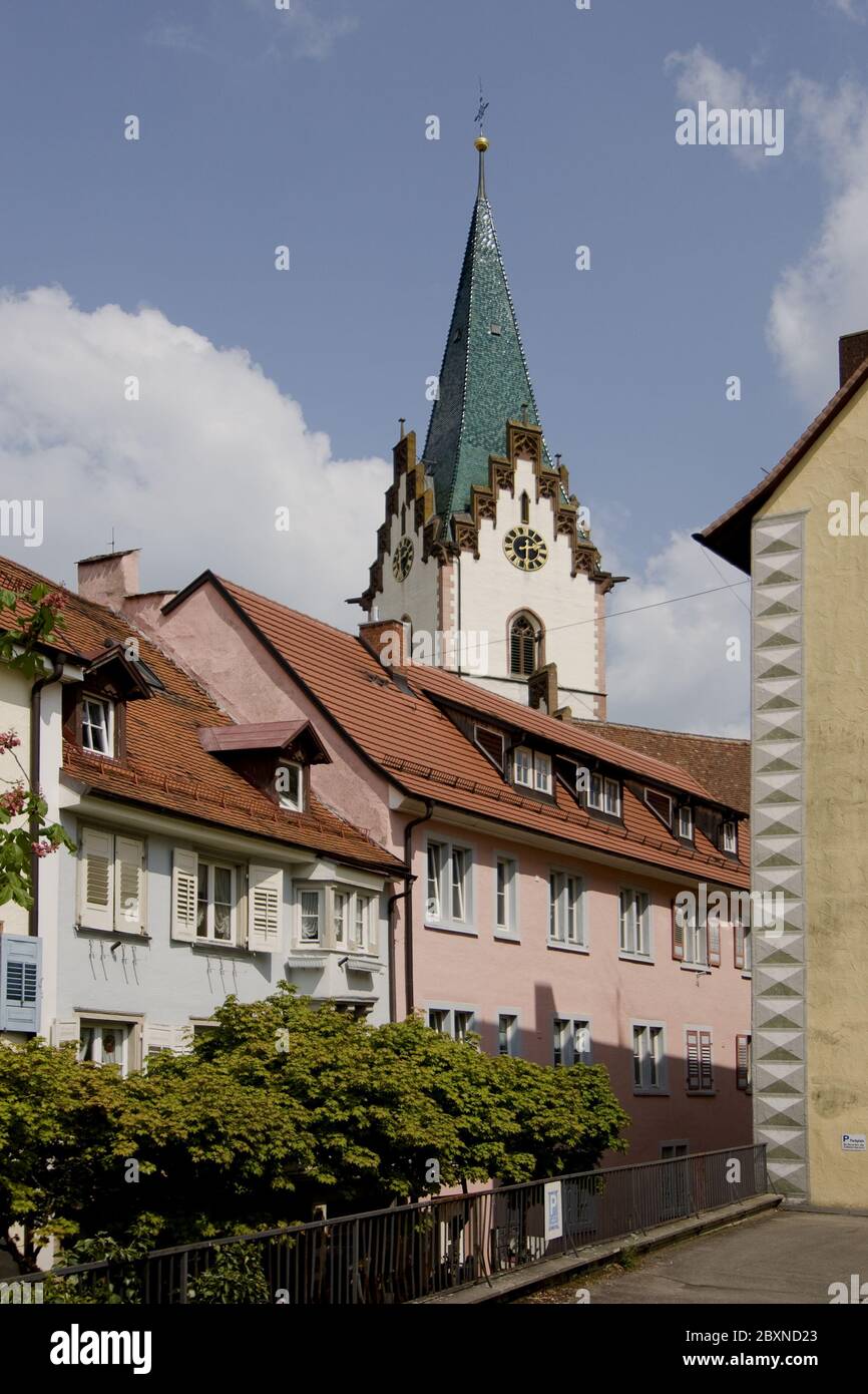 Old town Engen with city church Mariä Himmelfahrt Stock Photo - Alamy