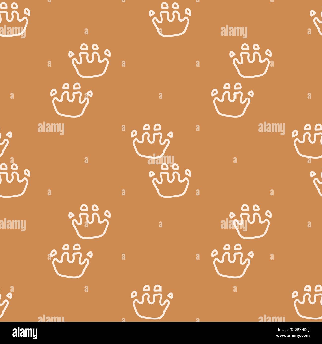 Seamless background dinosaur foot track gender neutral baby pattern ...