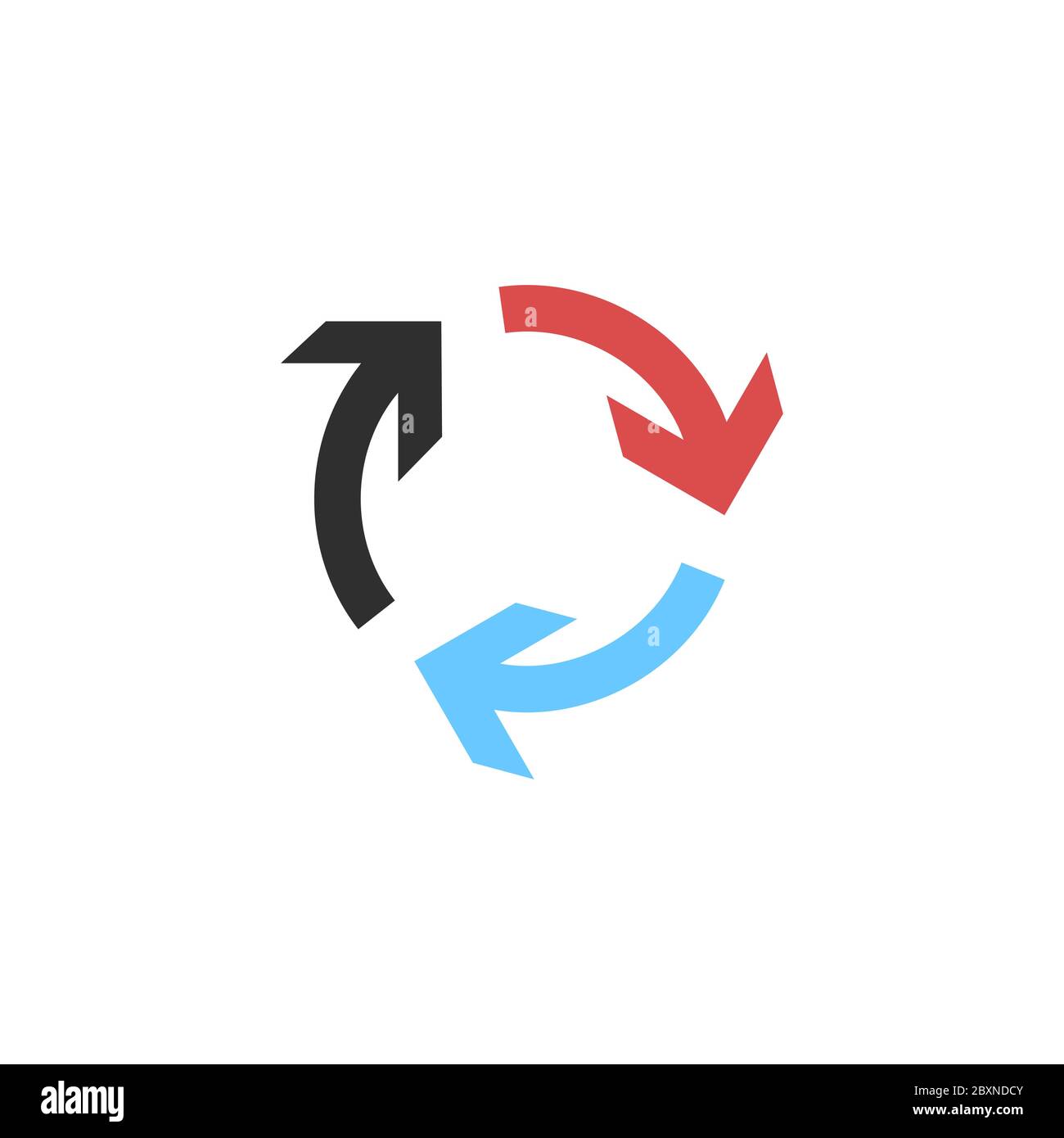 A Colourful Circular multicolor Arrows for infographics. Stock Vector ...