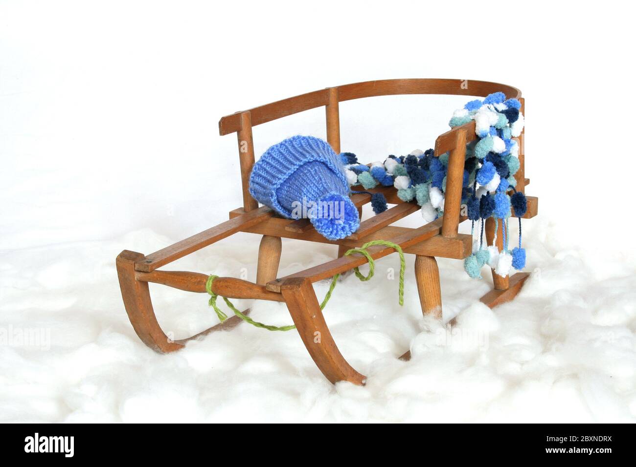 Sled in the snow Stock Photo - Alamy