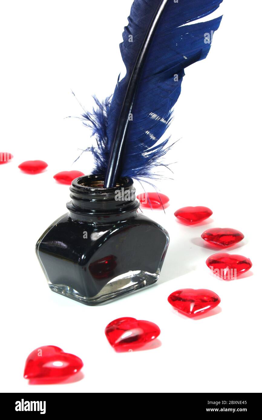 Heart pen Cut Out Stock Images & Pictures - Alamy