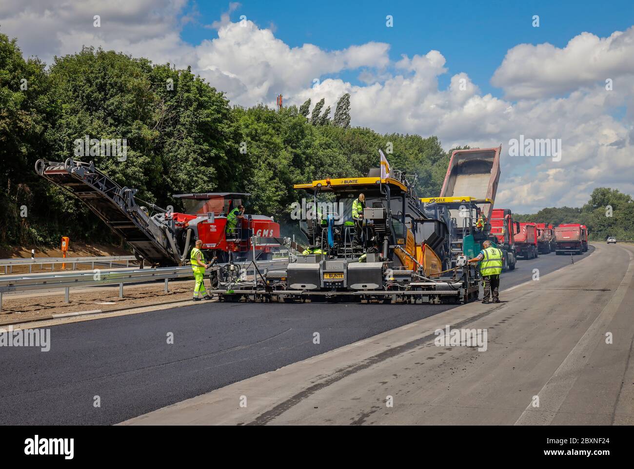 Duisburg, Ruhr area, North Rhine-Westphalia, Germany - Road ...