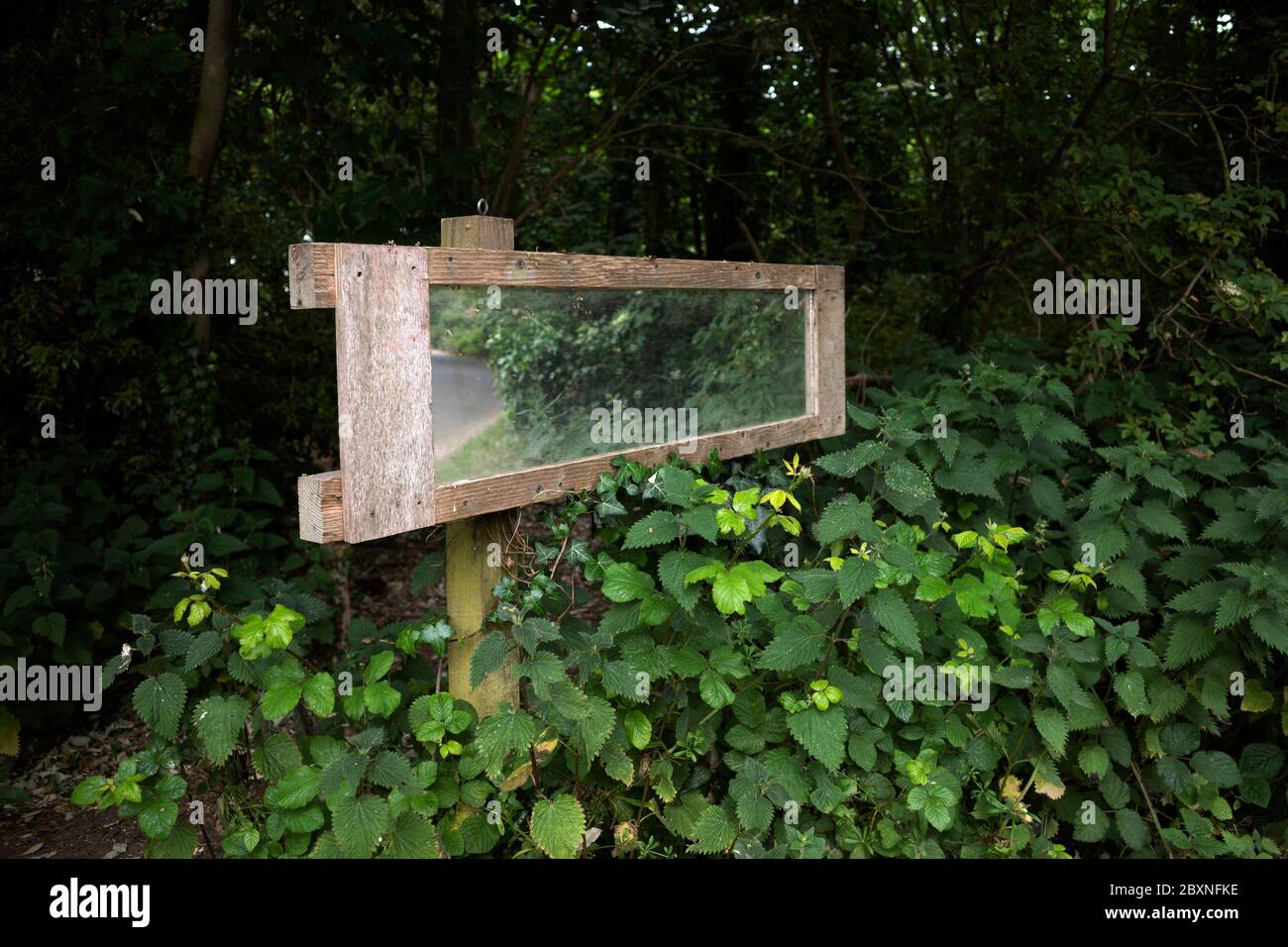 Homemade roadside mirror Stock Photo - Alamy