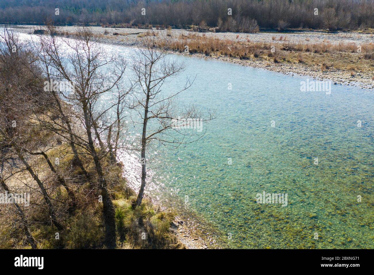 Riverbed aerial hi-res stock photography and images - Alamy