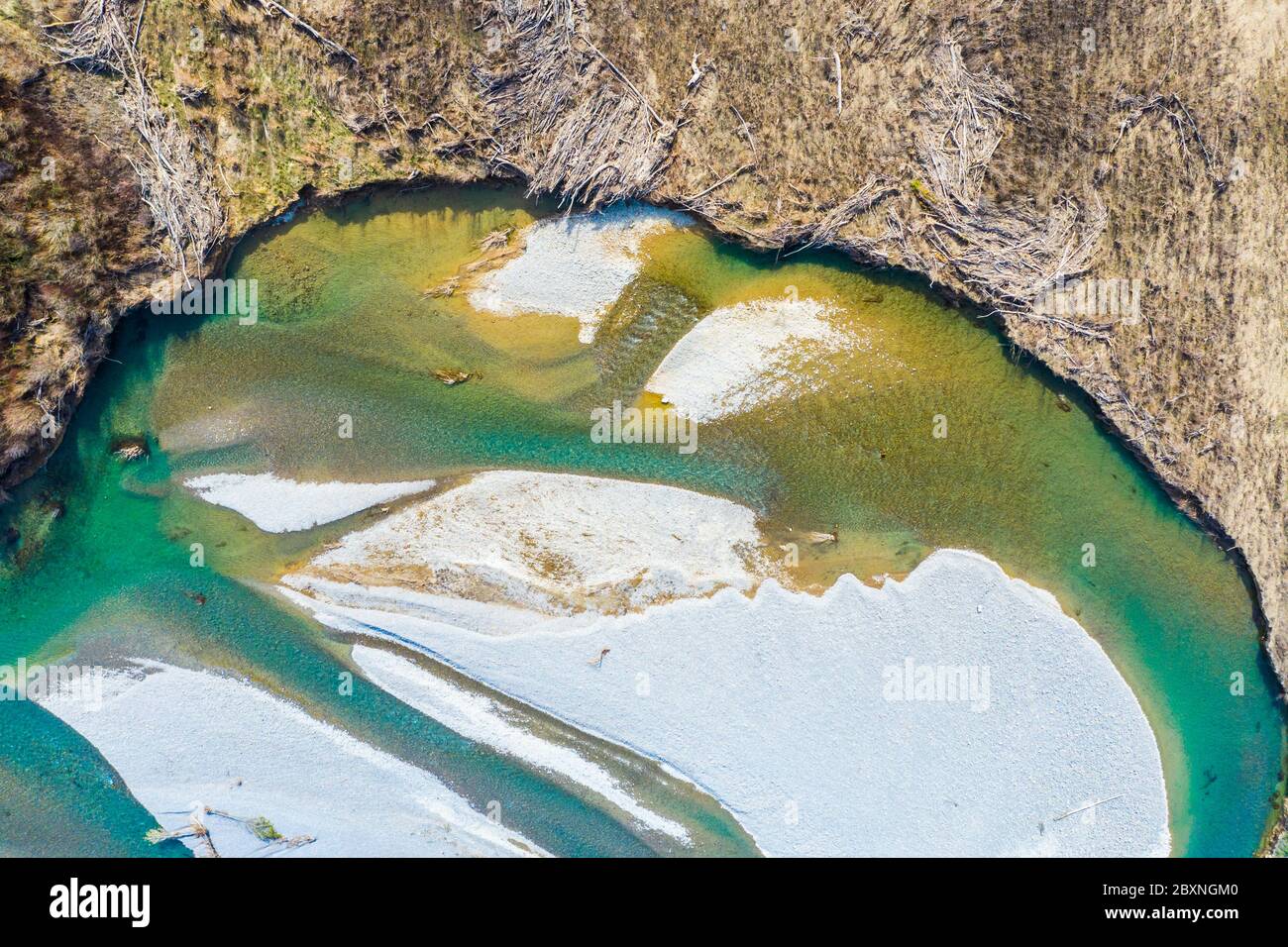 River meander aerial hi-res stock photography and images - Alamy