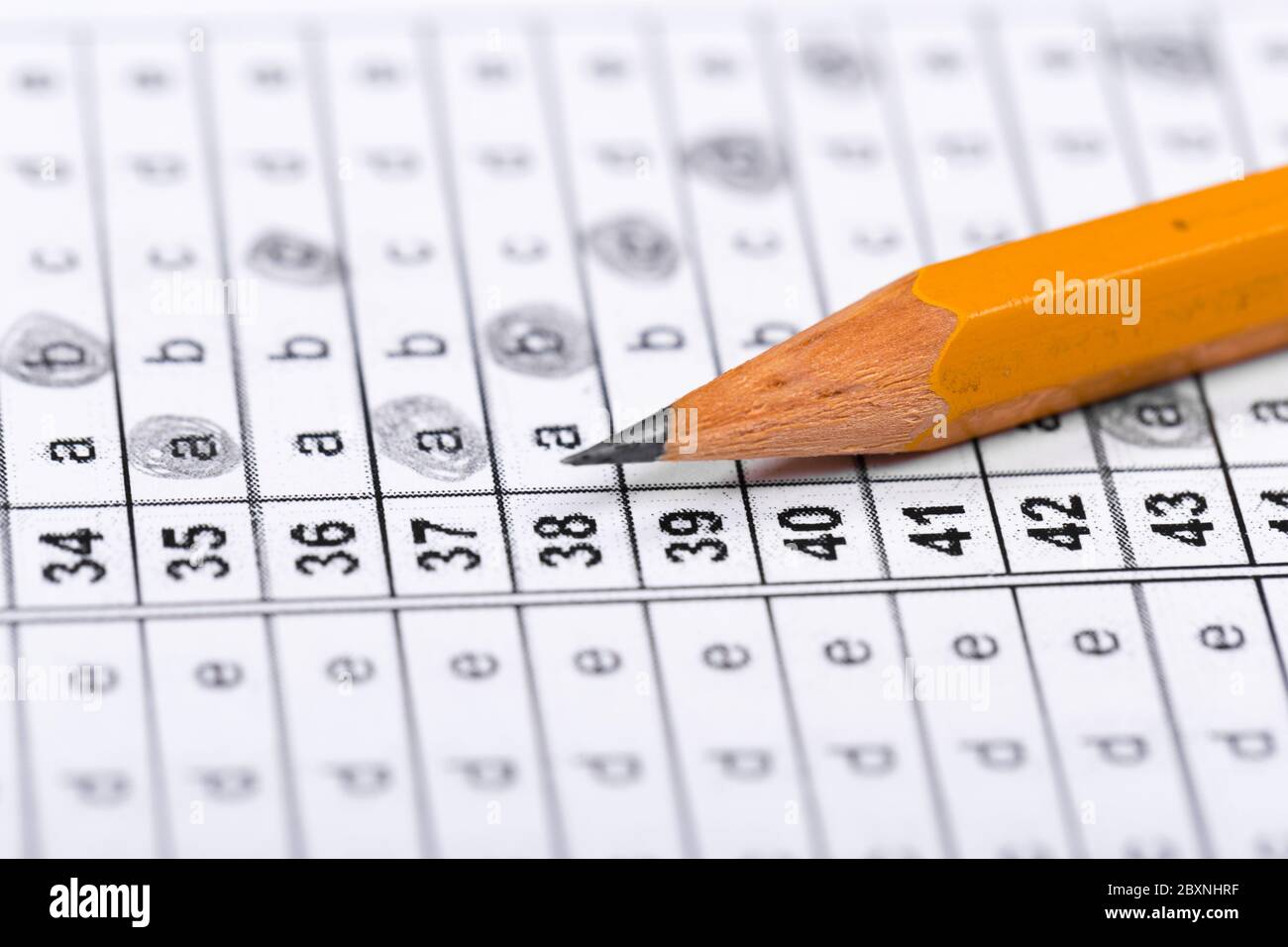 Exam answer sheet paper hi-res stock photography and images - Alamy