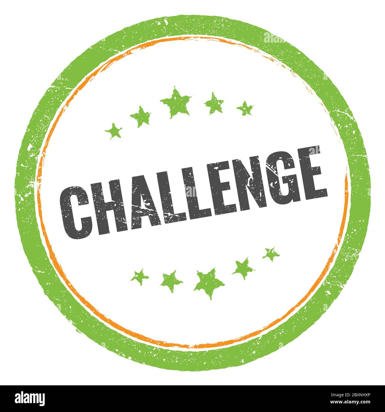 Challenge sign black round hi-res stock photography and images - Alamy