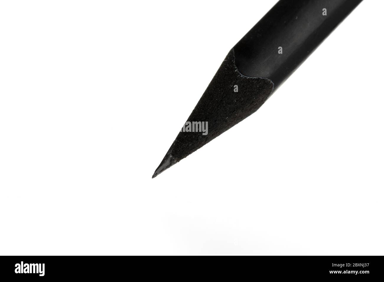 new Black graphite pencil triangular shape isolated on white background ...