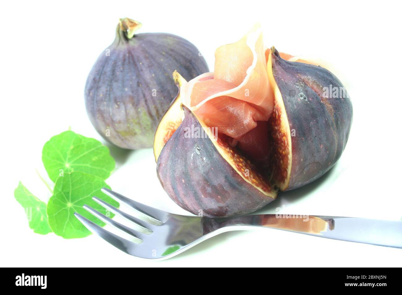 Figs with ham Stock Photo - Alamy