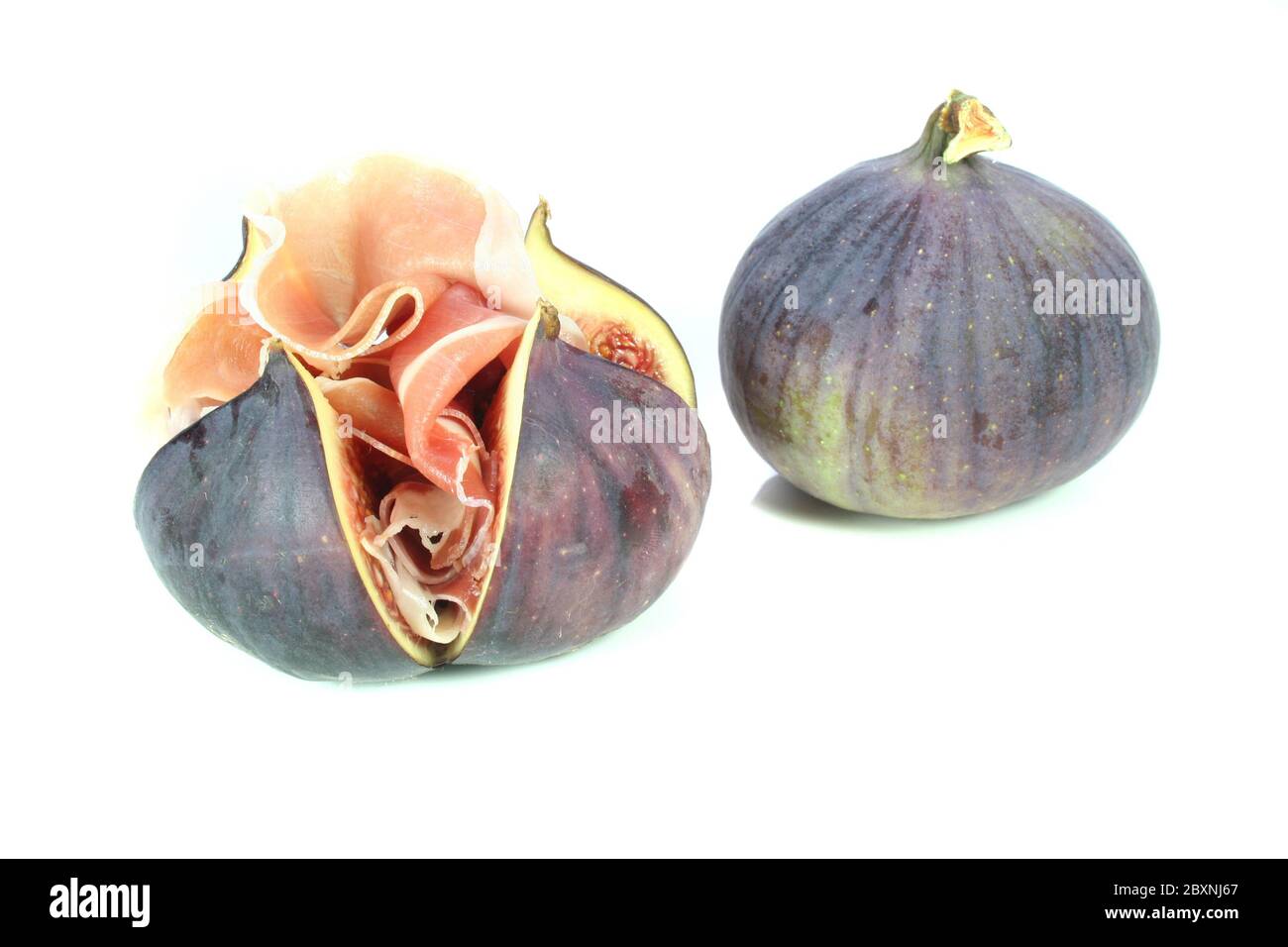 Figs with ham Stock Photo - Alamy