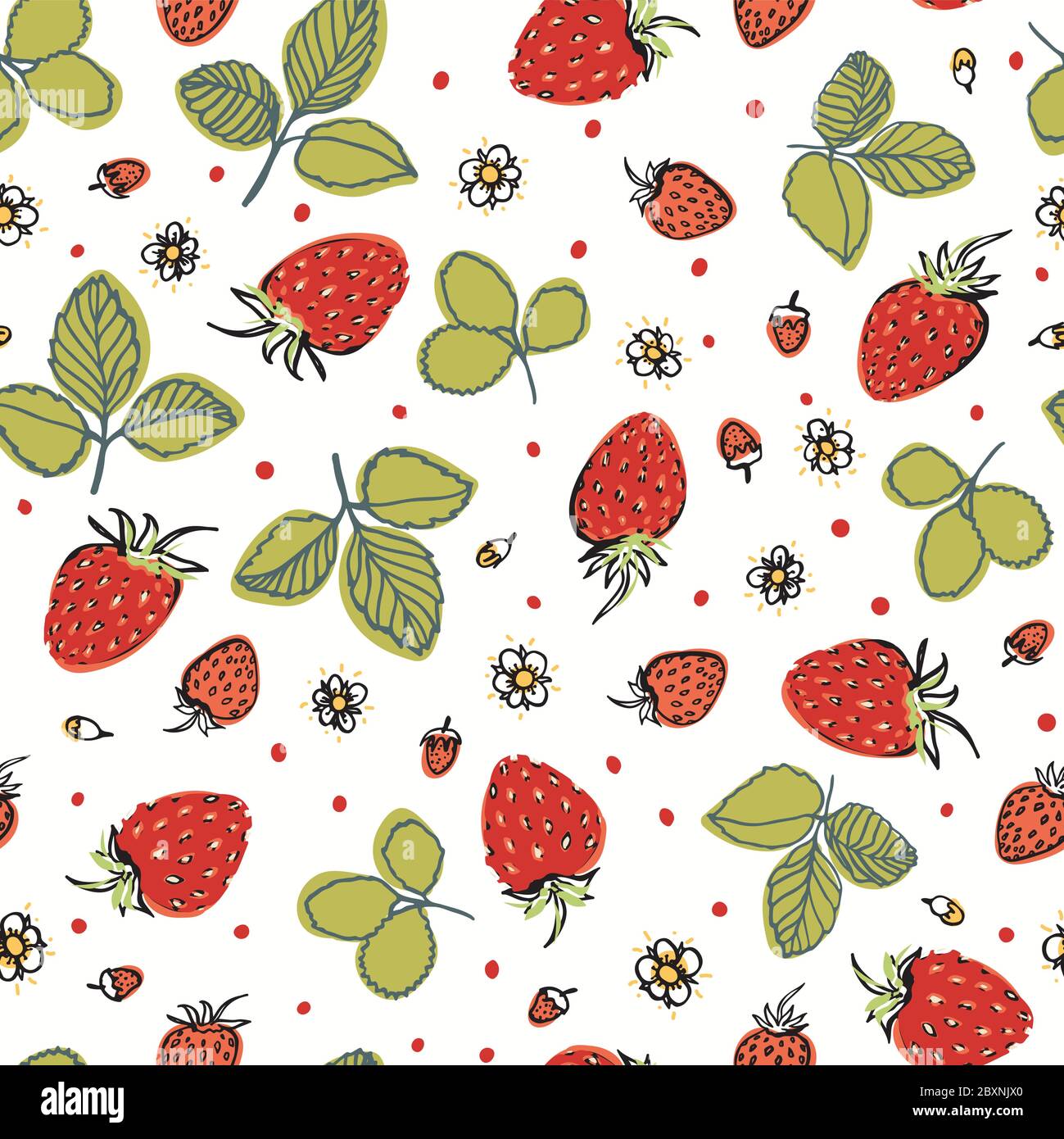 Repeating Strawberry Background
