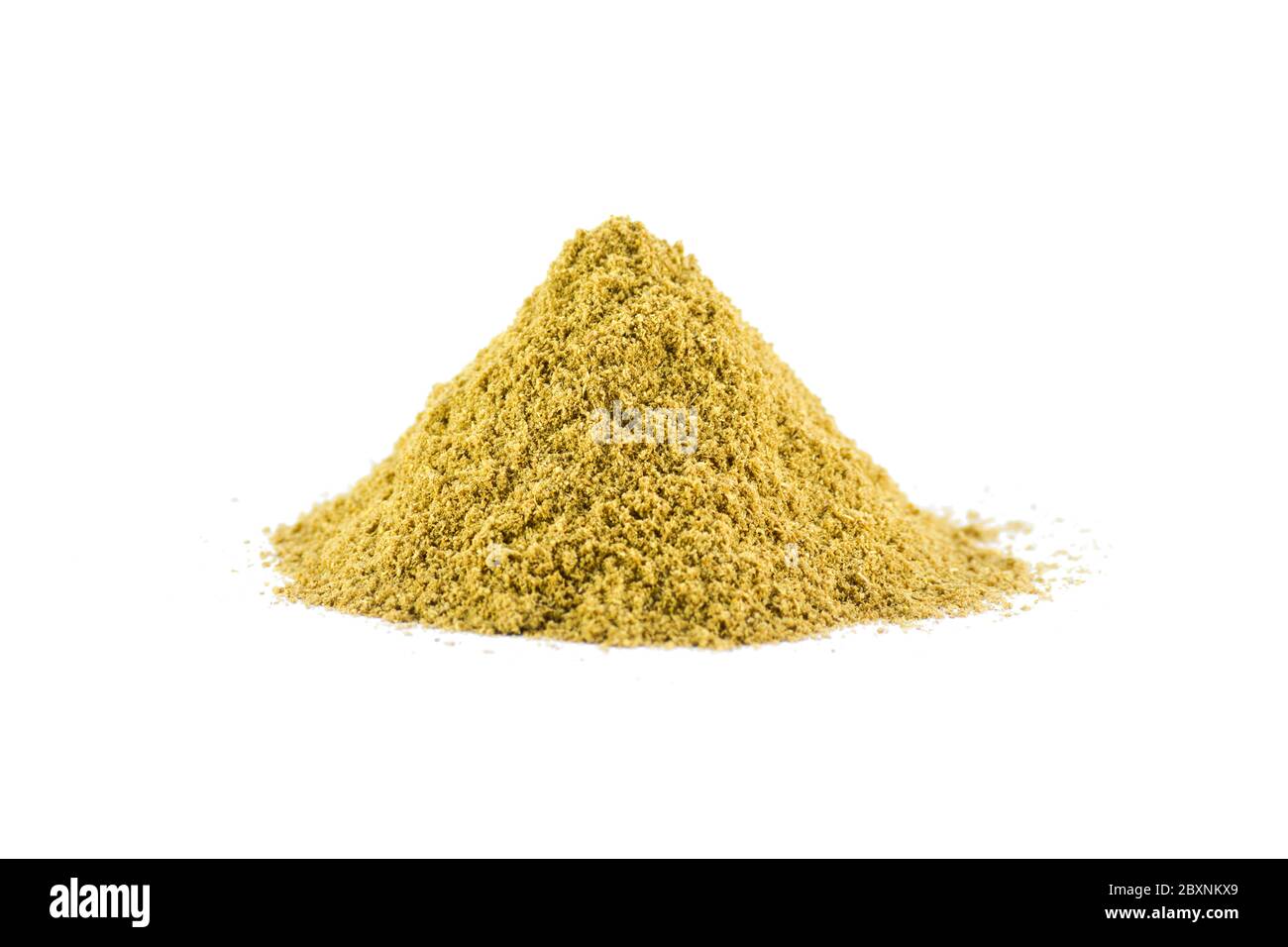 Coriander powder isolated on white background Stock Photo - Alamy