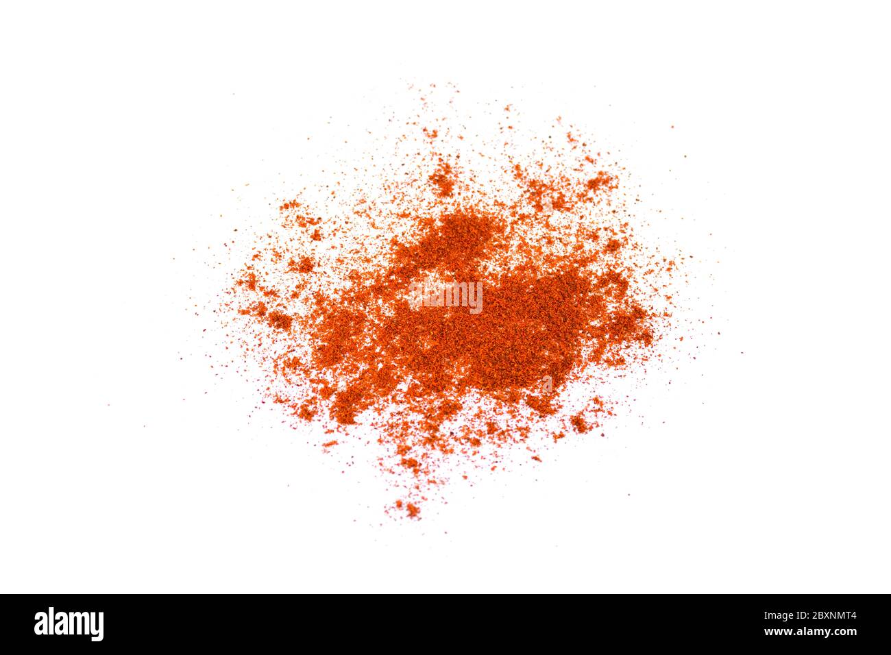 Red chili pepper powder isolated on white background Stock Photo - Alamy