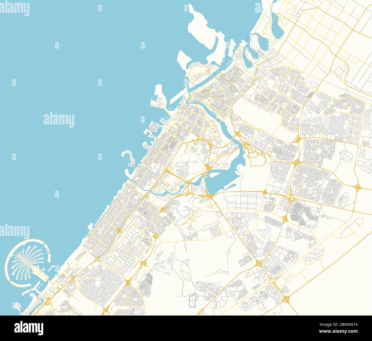 Dubai map hi-res stock photography and images - Alamy